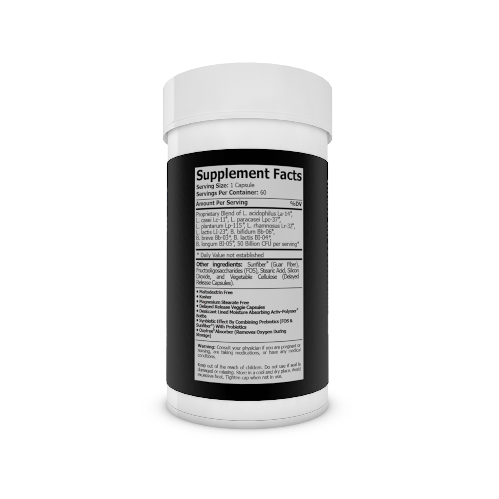 50 Billion CFU 10 Strain Probiotics - Intelligent Labs