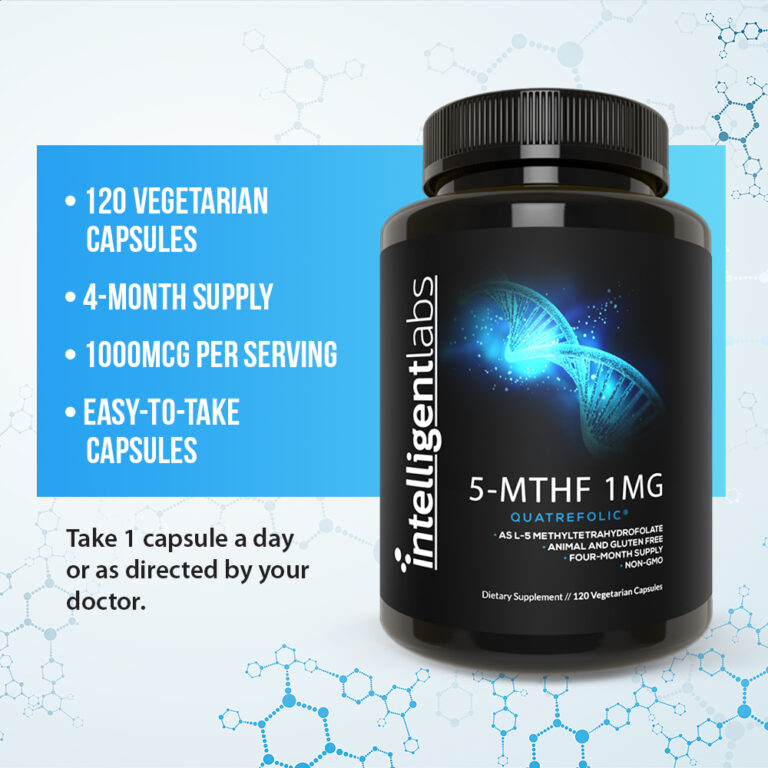1mg 5-MTHF L-Methylfolate - Intelligent Labs