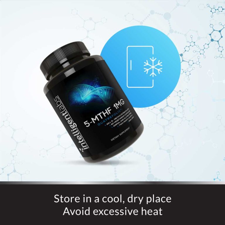 1MG 5MTHF L-Methylfolate Quatrefolic Acid - Intelligent Labs