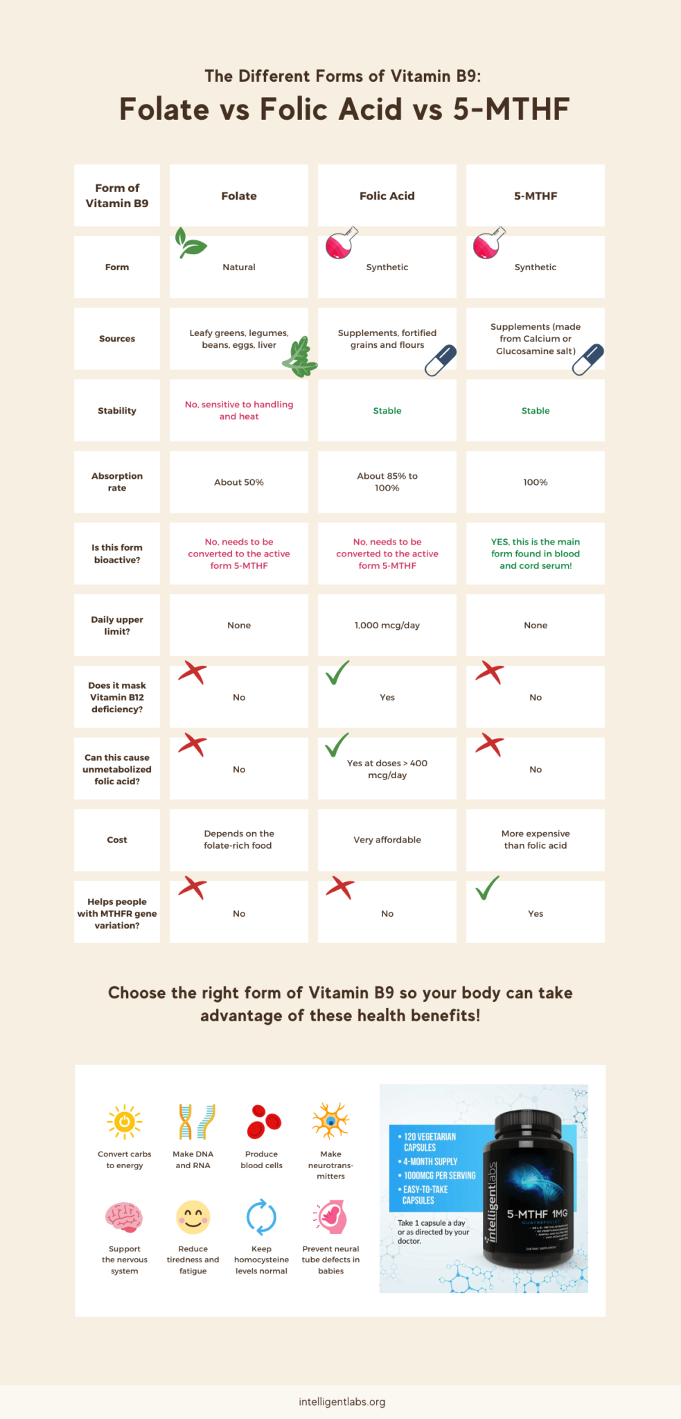 Folate Deficiency: Causes and Treatment - Intelligent Labs